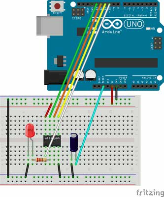 Sketch mit Arduino auf ATtiny übertragen | DinoTools